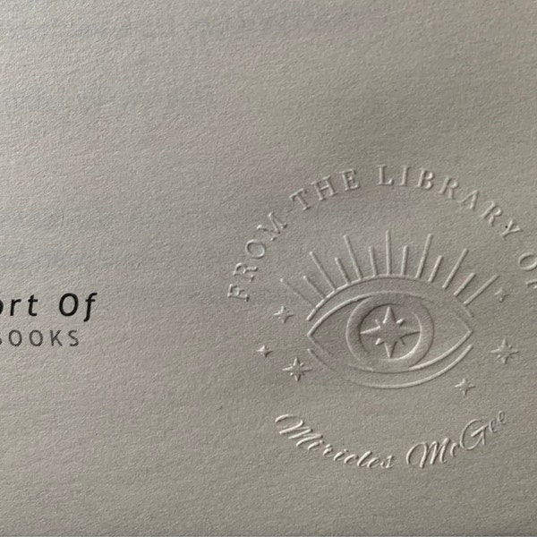 Embossing Stamp, Book Embosser, Ex Libris Book Embosser, Bookish Gifts ...