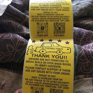 300 Customized Personalized Delivery Driver Sticker Label - Etsy