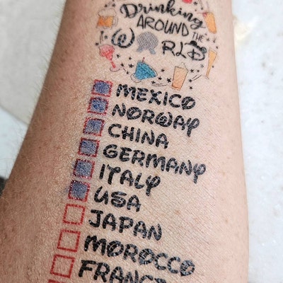 Drinking Around the World Tattoo-food & Wine Festival-epcot World ...