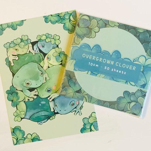 Overgrown Clover Notepad | Cute Memo Pad | Planner Accesories | Kawaii ...