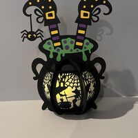 Christmas Hot Cocoa Lantern Paper Cutting 3D Shadow Box Papercut ...