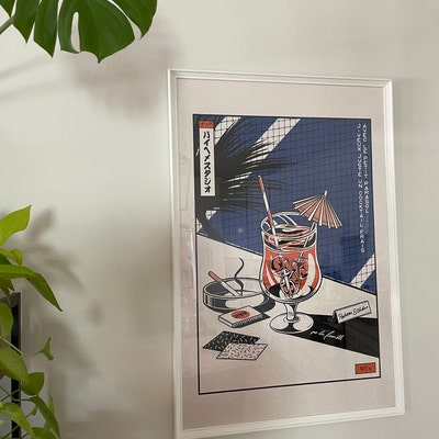 Cocktail Bar Poster, Funny Bartender Print, Old Book Cover, Large Wall ...