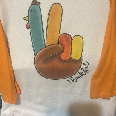 2 Files, Peace Sign Turkey PNG File, Thanksgiving Sublimation File - Etsy