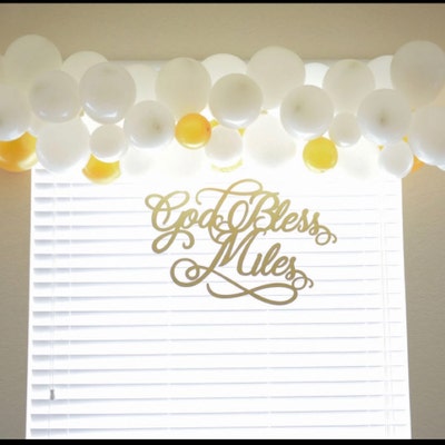 Custom God Bless Name Sign / God Bless Sign / Custom Name Sign / Custom ...