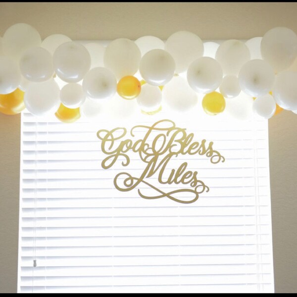 Custom God Bless Name Sign / God Bless Sign / Custom Name Sign / Custom ...