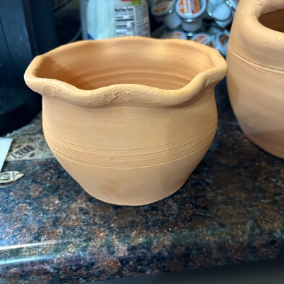 Craven Pottery Fluted 1 Quart Jardiniere Red Clay Planter - Etsy