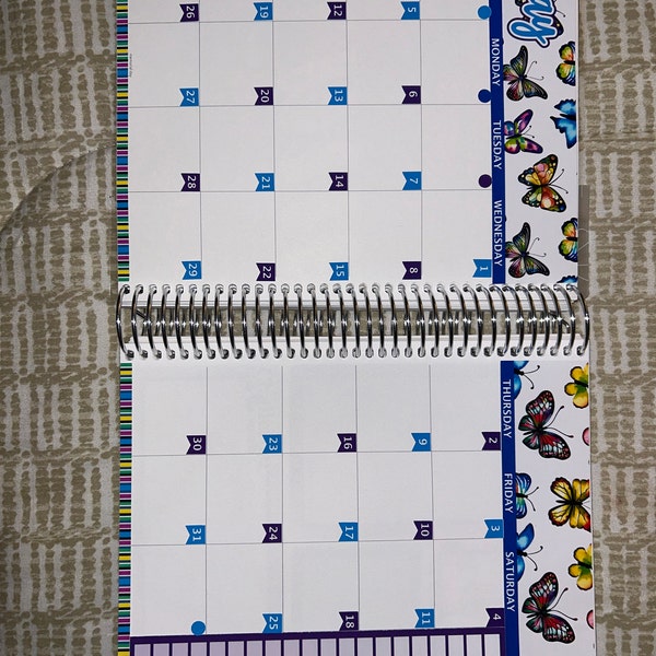 Colibri Any Month PREPPY PLANNER for Month View | Standard Size Colibri ...