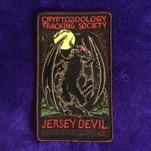 Jersey Devil Patch Cryptozoology Tracking Society - Etsy