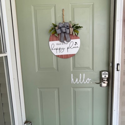 Welcome Vinyl Decal Farmhouse Door Farmhouse Welcome Vinyl Sticker ...