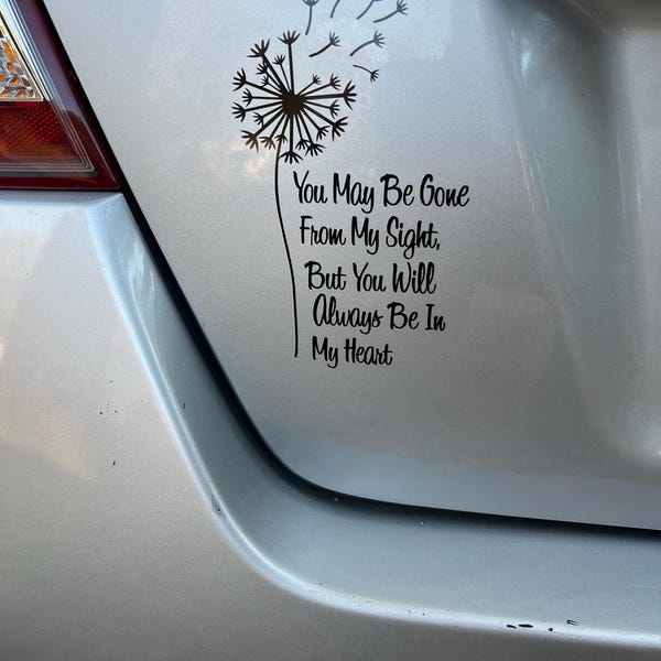 In Memory Decal, Memorial Infinity Symbol Custom Car Vinyl Decals, in ...