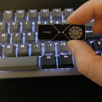 RTX3080 GPU Metal 2.75U 2.75X Keycap Cherry Mx Right Shift Keycaps ...