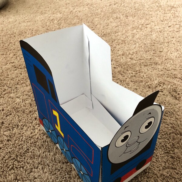 Printable Train Favor Boxes Train Carts Trains Tank Includes Blue Train ...