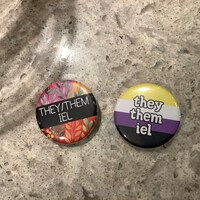 Genderqueer Pride Flag Button, Gender Queer Button, Genderqueer Pins ...