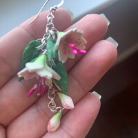 Holly Handmade Pendant Necklace, Christmas Pendant, Holly Necklace ...