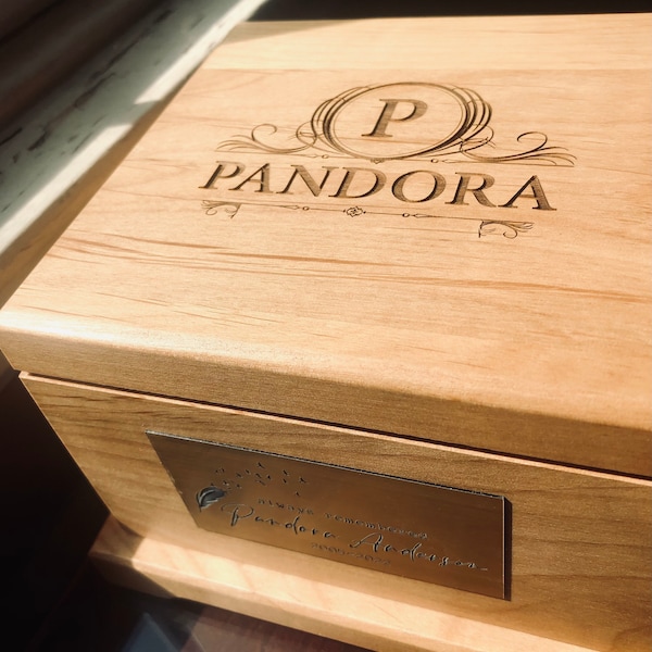 Personalized Wooden Gift Box, Engraved Name Box, Wooden Keepsake Box ...