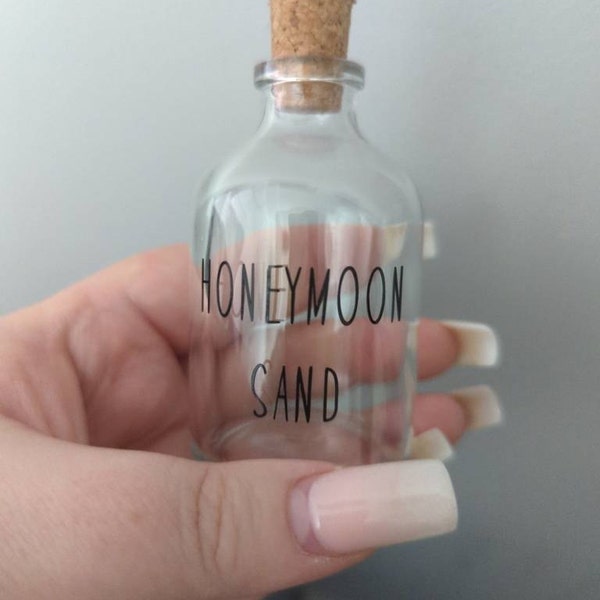 Wedding Sand Bottle - Bottles for Beach Weddings - Honeymoon Keepsake ...