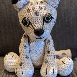 Snow leopard crochet pattern cheetah crochet pattern cat | Etsy
