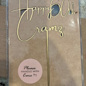 Personalized Script Wedding Cake Topper, Rustic Wedding Cake Topper, Mr ...