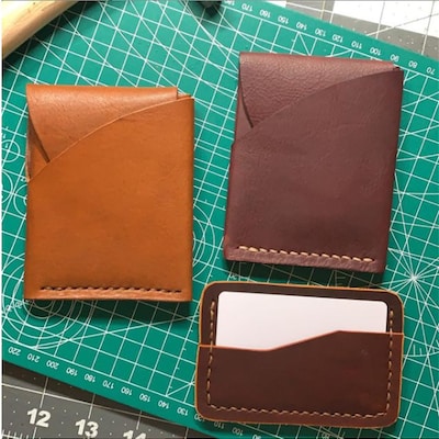 Minimalist Slim Wallet Template , DIY EDC Leather Wallet PDF Pattern - Etsy