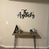 Last Name Sign | Custom Cursive Wooden Last Name Home and Wedding Decor ...