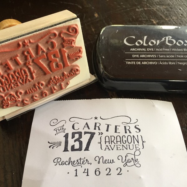 Cutest Return Address Stamp in the Whole World. Wood Handle ...