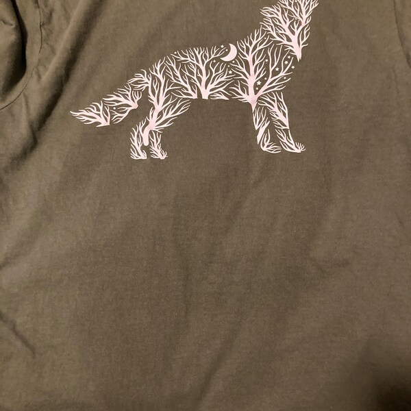Wolf Shirt, Howling Wolf, Floral Wolf, Wolf Lover Gift, Animal Lover ...