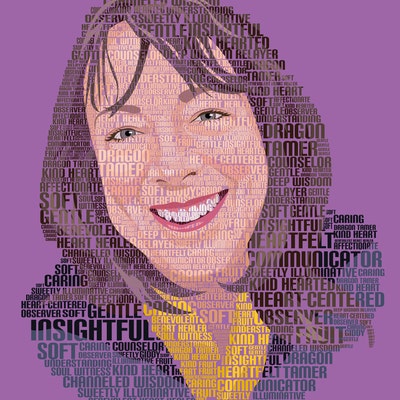 Text Art Portrait From Your Photo, Personalize Portrait, Abstract Art ...