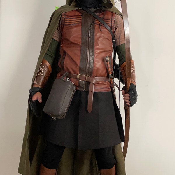 Medieval Hooded Cloak, Ranger, Linen Choose Your Color - /P/ (LB) - Etsy