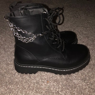 Handmade Stainless Steel Clip on Triple Chain Sneaker Chain Shoe ...