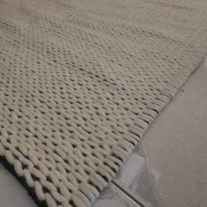 Multi Chindi Striped Jute Rag Rug Handcrafted Sustainable Home Decor ...