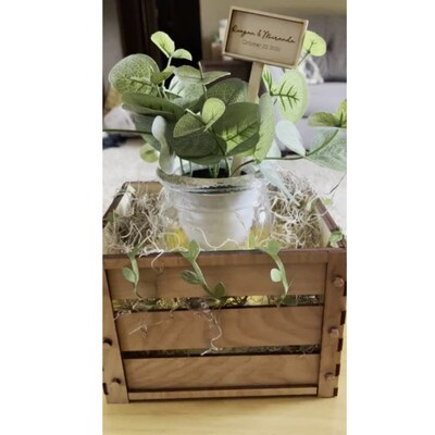 Rustic Crate / Digital Laser Cut SVG File / Glowforge / Home Decor ...