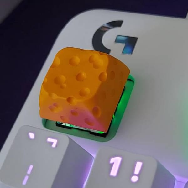 Cheese Keycap 3D Artisan Key Cap for Cherry MX Gateron Kailh Razer ...