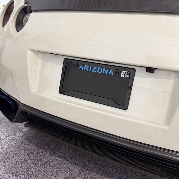 100% Real Carbon Fiber License Plate Frame With Customization! - Etsy