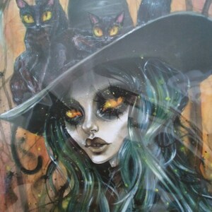 Cat in the Hat, With Jade Witch by Dustin Bailard. 11x17 Art Print - Etsy