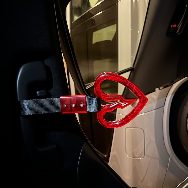 Broken Heart Tsurikawa | JDM Pull Handle Tow Hook Decoration for Drift ...