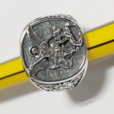 Sterling Silver Alien Guest Ring, Space Jewelry, Extraterrestrial Ring ...