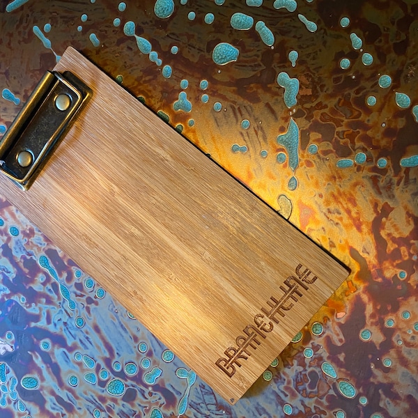 Check Presenters | Wood Mini Clipboard | OAK | Wood Check Holder ...