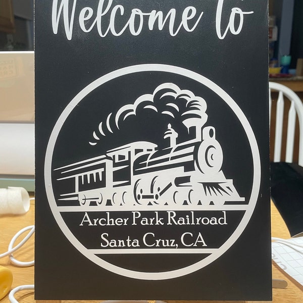 Split Train With Frame Svg, Christmas Ornament Svg, Laser Cut File ...