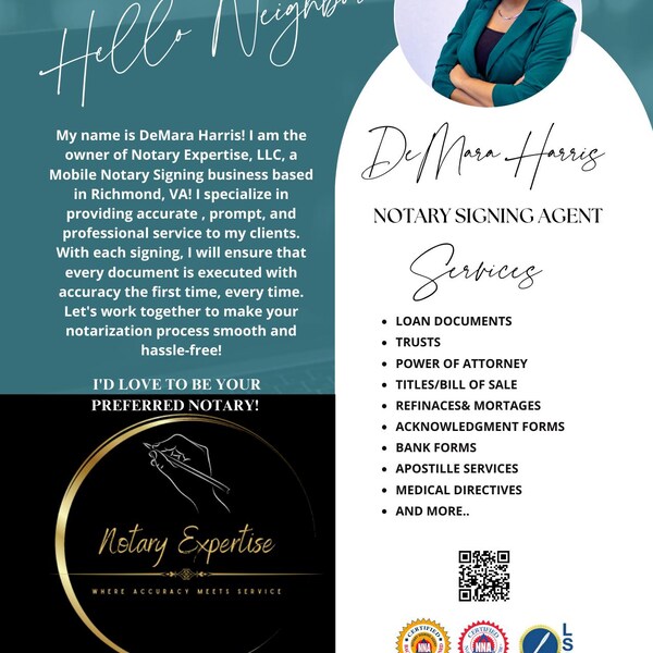 Notary Invoice Template | Invoice for Notary Public | Loan Signing ...