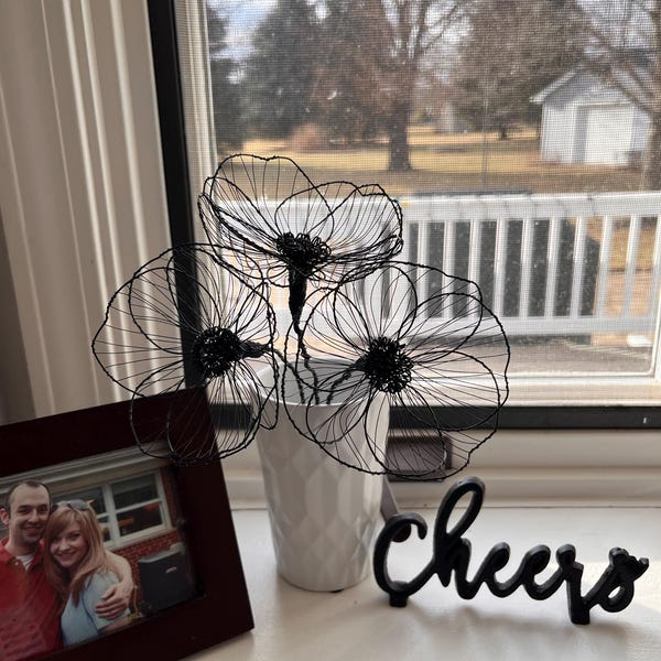 Wire Bouquet. Wire Flowers. Wire Flowers - Etsy