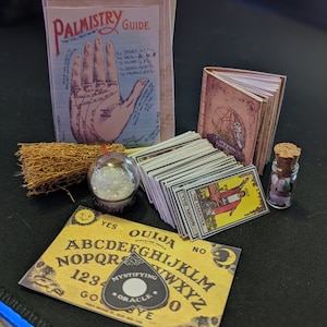 Mini Tarot Cards, Mini Grimoire, Mini Altar, Mini Spell Kit, Psychic ...