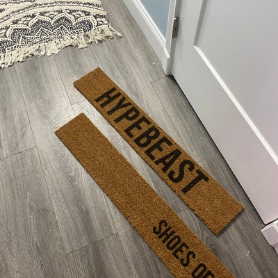 Shoes off Skinny Doormat, Shoes off Door Mat, Shoes off Welcome Mat ...