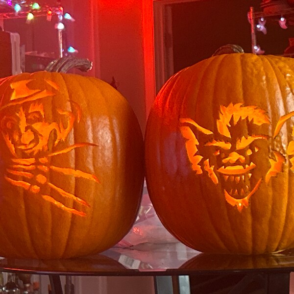 PUMPKIN CARVING STENCIL Stencil Template Mega Bundle Instant Digital ...