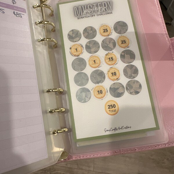 Mystery Savings Scratch off Challenge | Budgeting | Money Challenges ...