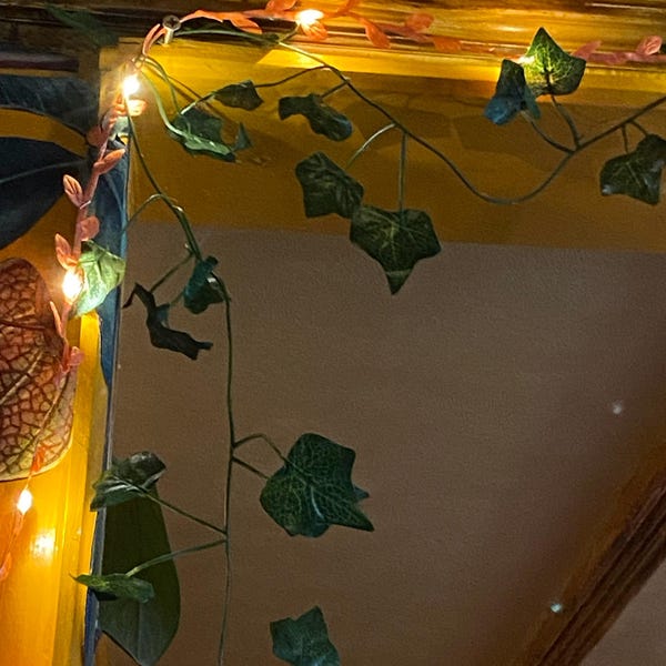 Flower Garland String Lights. Rustic Boho Fairy Lights Bunting With ...