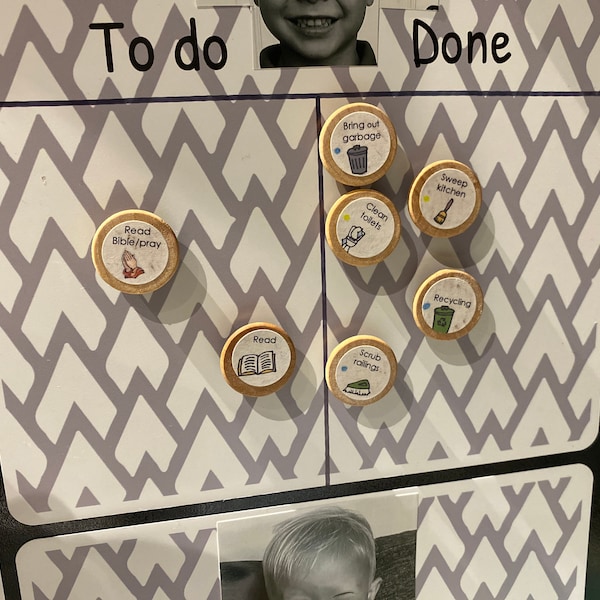 Kids Chores Icons Set - Daily Tasks, Organizer Clipart, Chore Chart ...