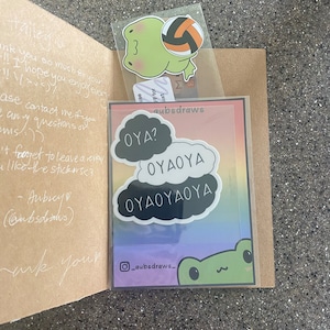 Oya Oya Sticker Glossy and Matte Vinyl Anime Inspired Sticker - Etsy