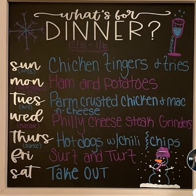 Menu Svg, Weekly Menu Svg, Menu Board Svg, Kitchen Svg, Menu Template ...