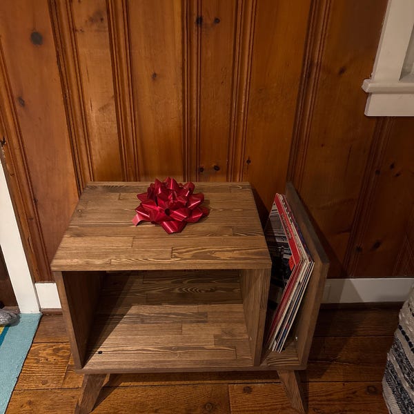 Handmade Solid Pine Turntable Stand With Record Storage - Etsy