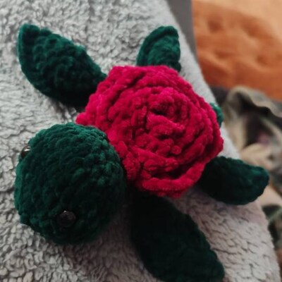 Rose Turtle Crochet Pattern PDF Download, Beginner Friendly Amigurumi ...